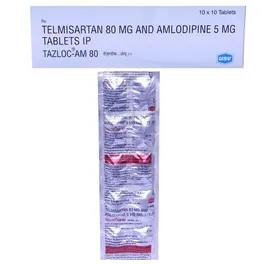 Tazloc-AM 80 Tablet | Uses, Side Effects, Price | Apollo Pharmacy
