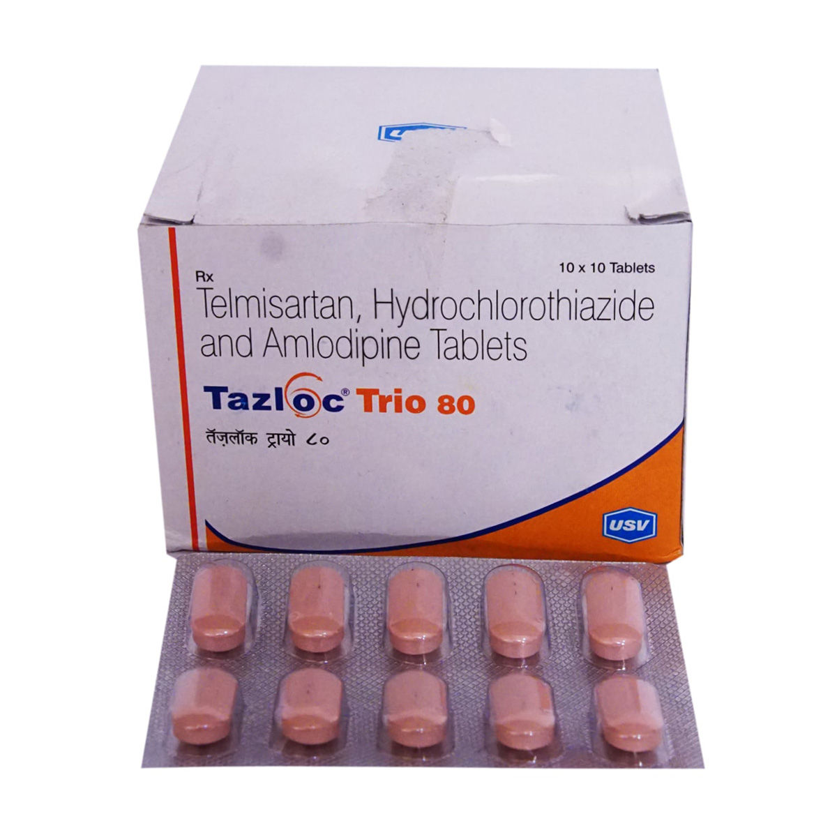 Tazloc Trio 80 Tablet 10's Price, Uses, Side Effects, Composition ...