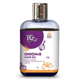Buy Teacher's Grace 100% Natural Onion+5 Hair Oil, 250 ml | 19 Minutes ...