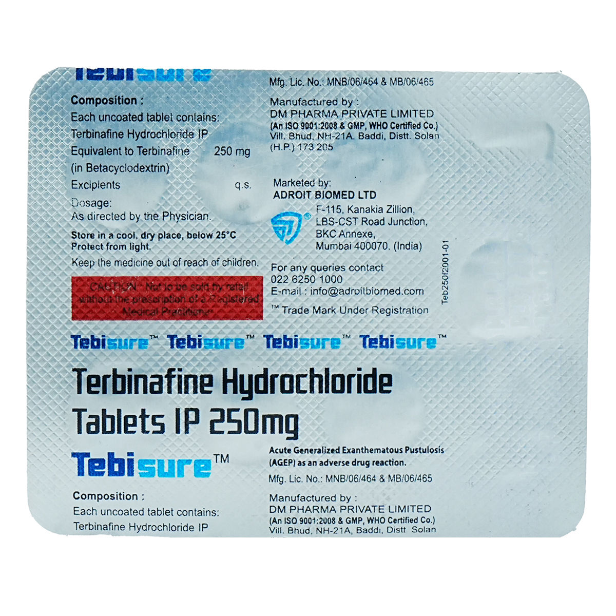Tebisure 250 mg Tablet | Uses, Side Effects, Price | Apollo Pharmacy