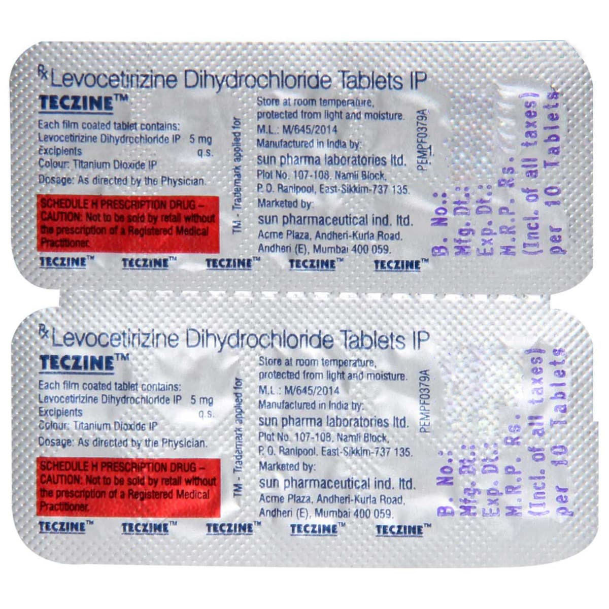 Teczine Tablet | Uses, Side Effects, Price | Apollo Pharmacy