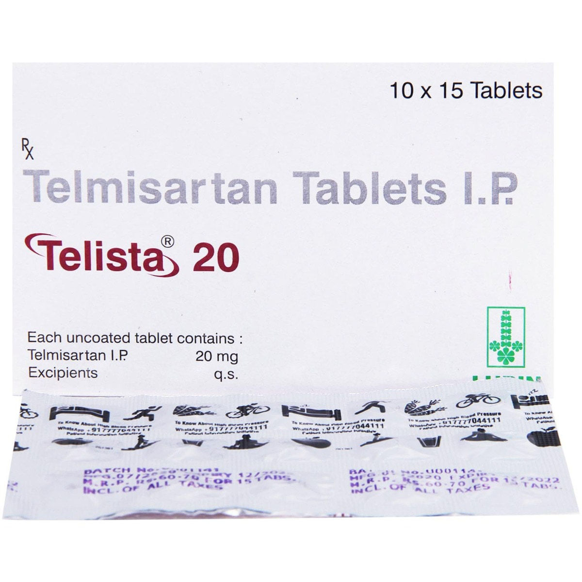 Telista 20 Tablet | Uses, Side Effects, Price | Apollo Pharmacy