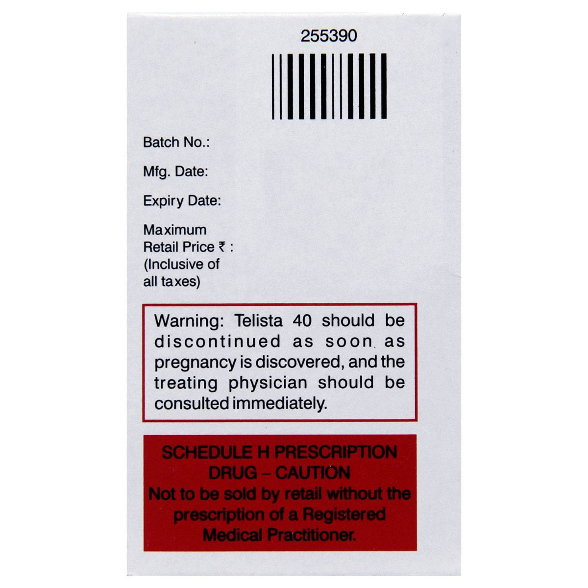 Telista 40 Tablet | Uses, Side Effects, Price | Apollo Pharmacy