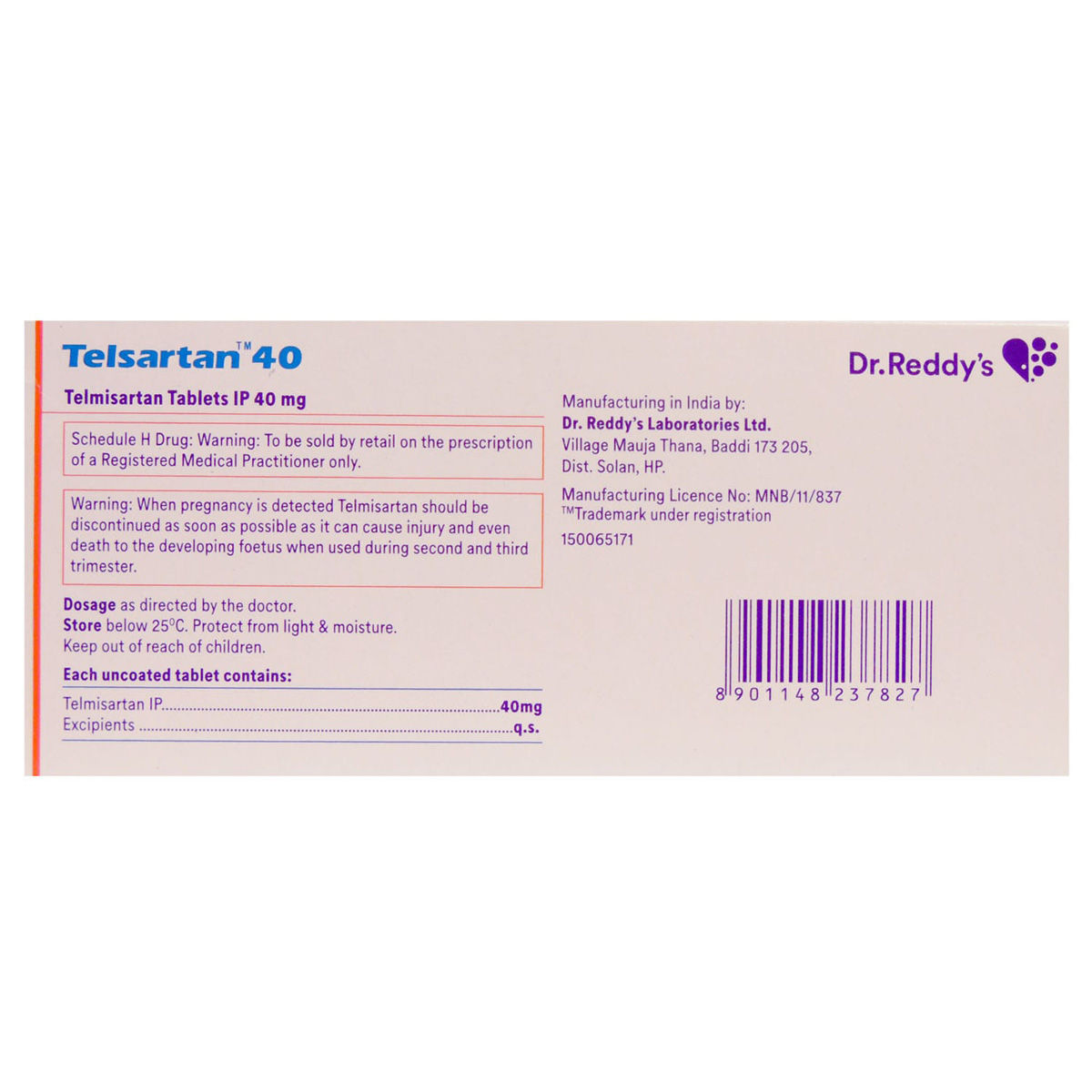 Telsartan 40 Tablet | Uses, Side Effects, Price | Apollo Pharmacy