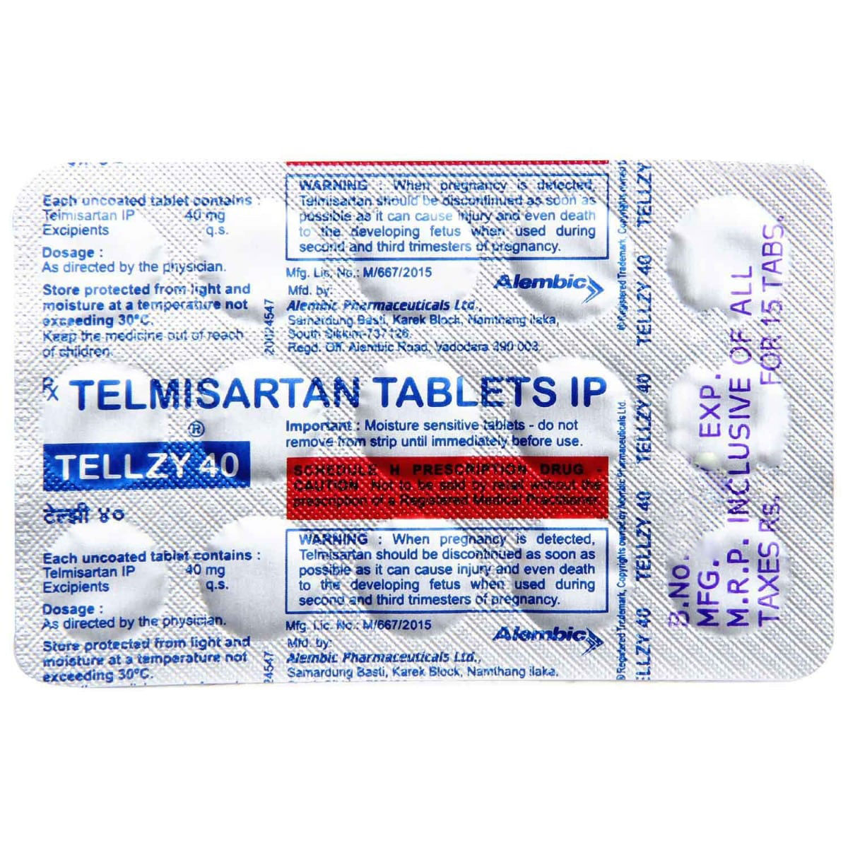 Tellzy 40 Tablet | Uses, Side Effects, Price | Apollo Pharmacy