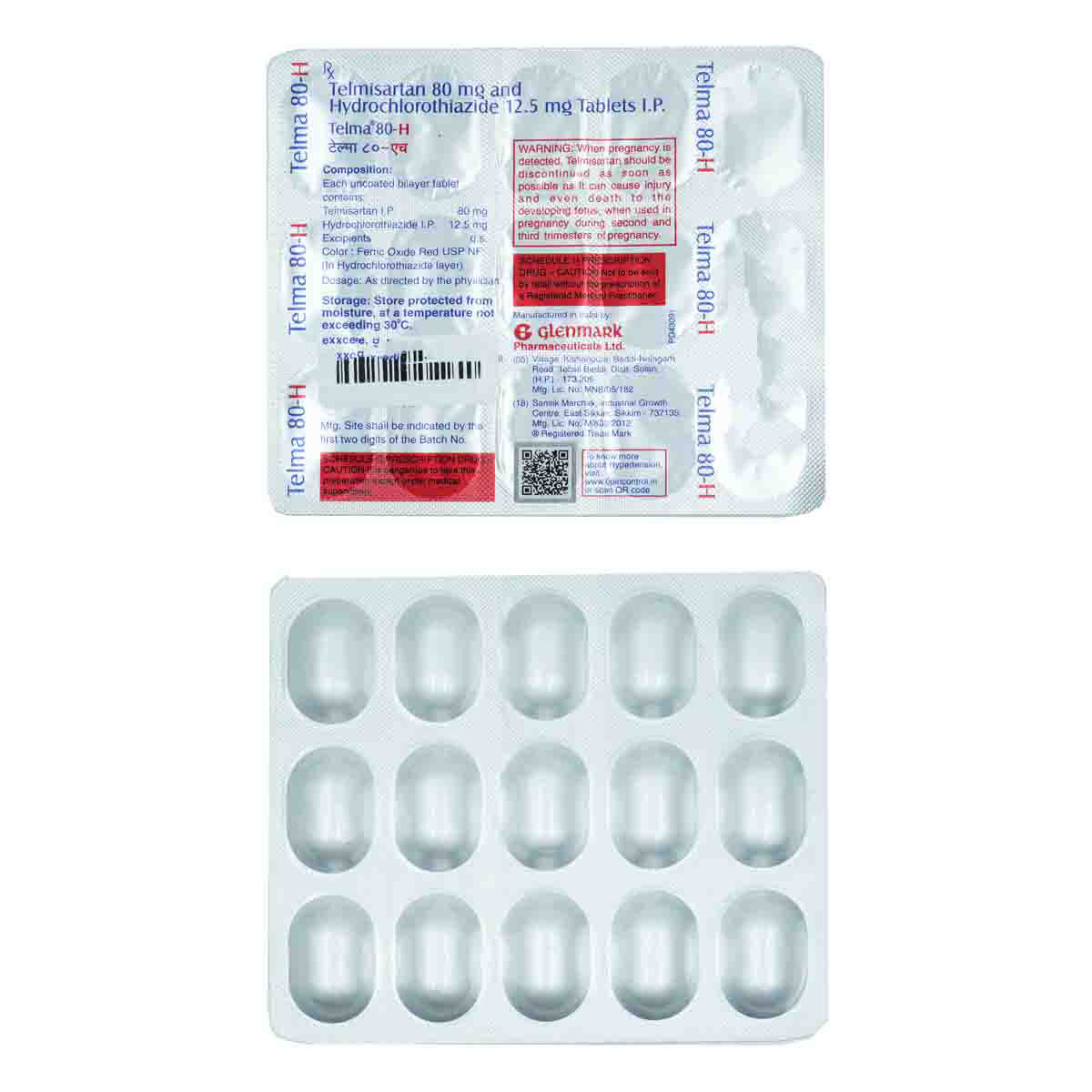 Telma H 80 Tablet | Uses, Side Effects, Price | Apollo Pharmacy