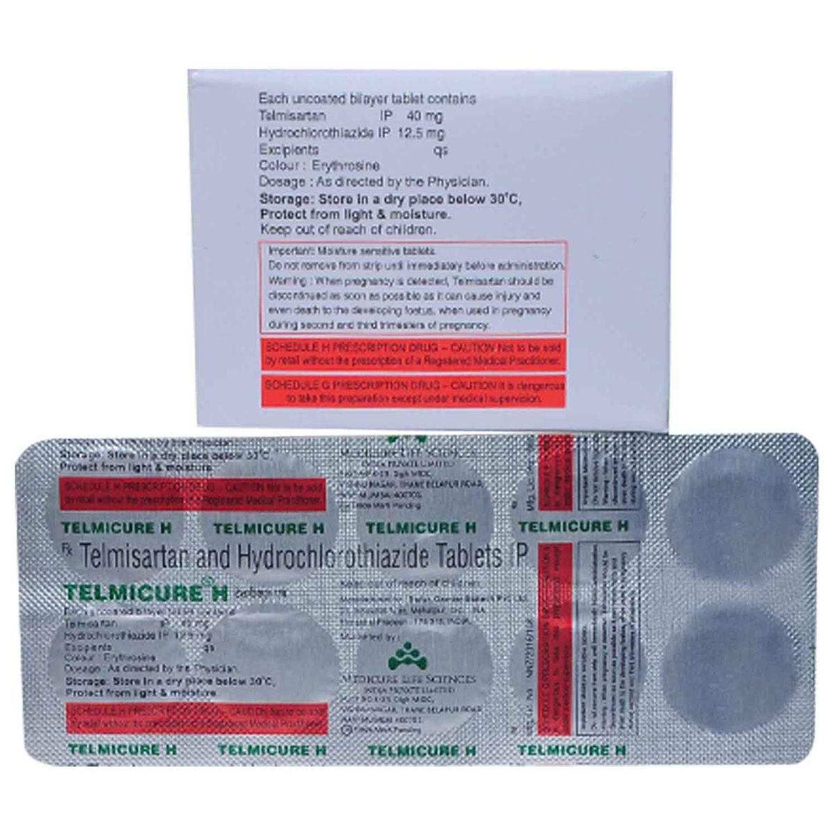 Telmicure H Tablet 10's Price, Uses, Side Effects, Composition - Apollo ...