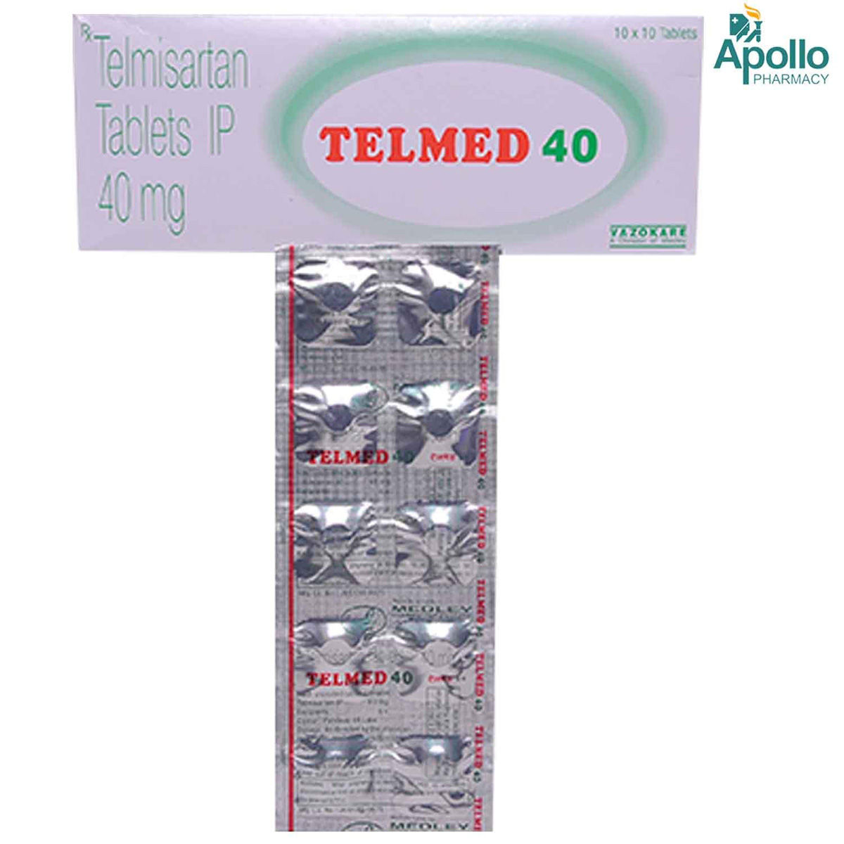 Telmed 40 Tablet | Uses, Side Effects, Price | Apollo Pharmacy