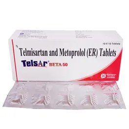 Telsar Beta 50 Tablet | Uses, Side Effects, Price | Apollo Pharmacy