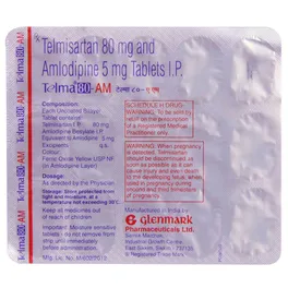 Telma 80-AM Tablet | Uses, Side Effects, Price | Apollo Pharmacy