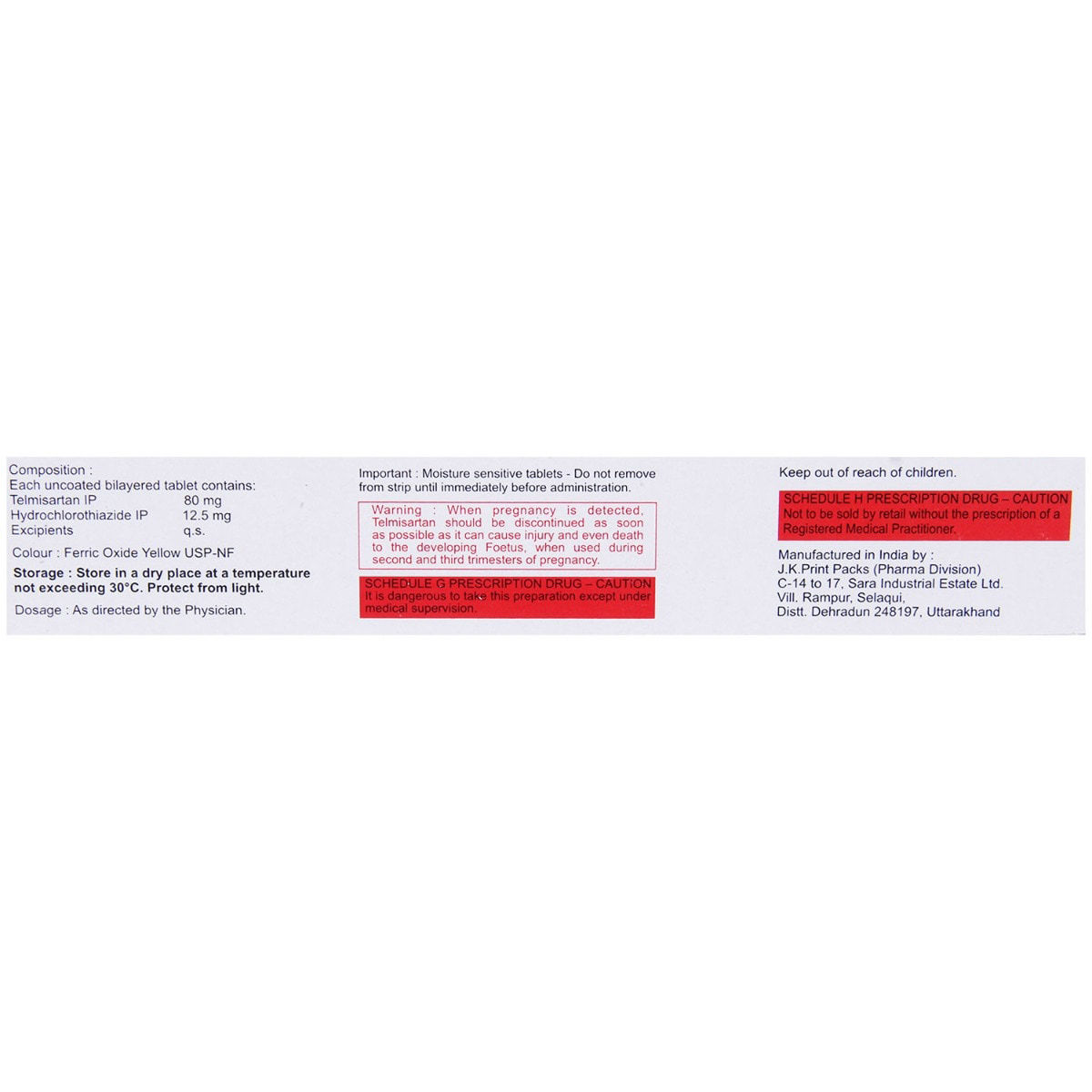 Telmikind-H 80 Tablet | Uses, Side Effects, Price | Apollo Pharmacy