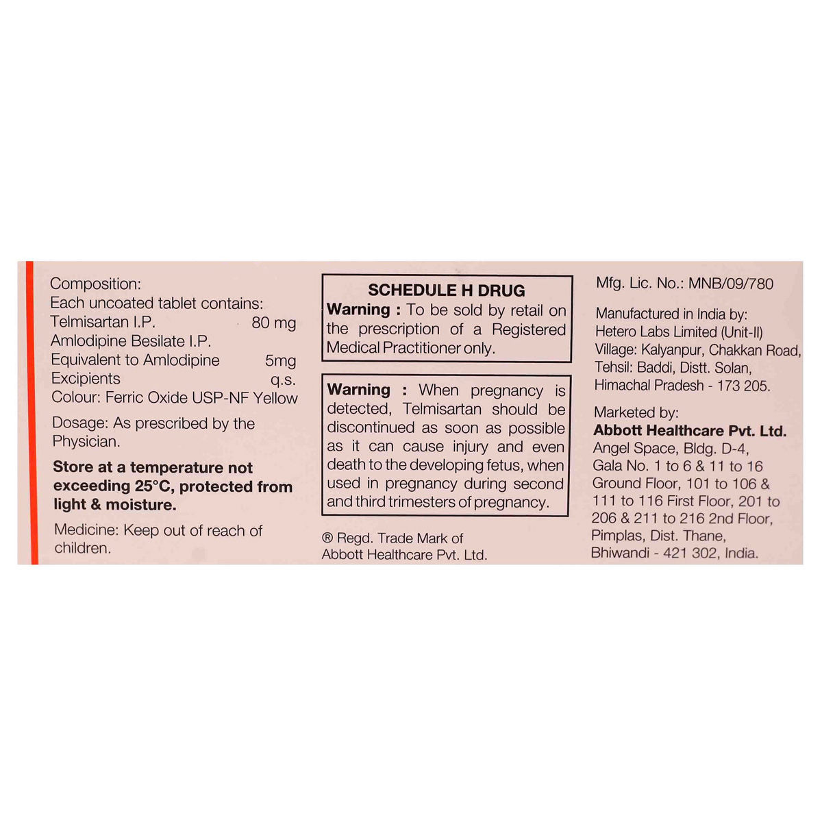 Telpres AM 80 Tablet 10's Price, Uses, Side Effects, Composition ...