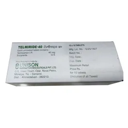 Telmiride 40 Tablet | Uses, Side Effects, Price | Apollo Pharmacy