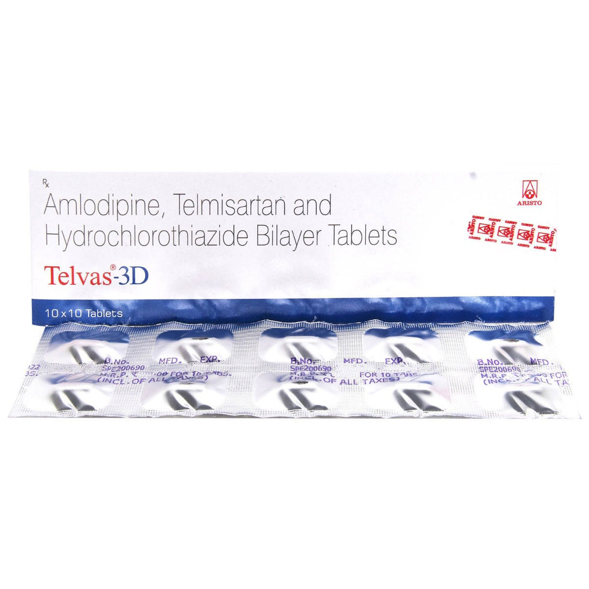Telvas-3D Tablet 10's Price, Uses, Side Effects, Composition - Apollo ...