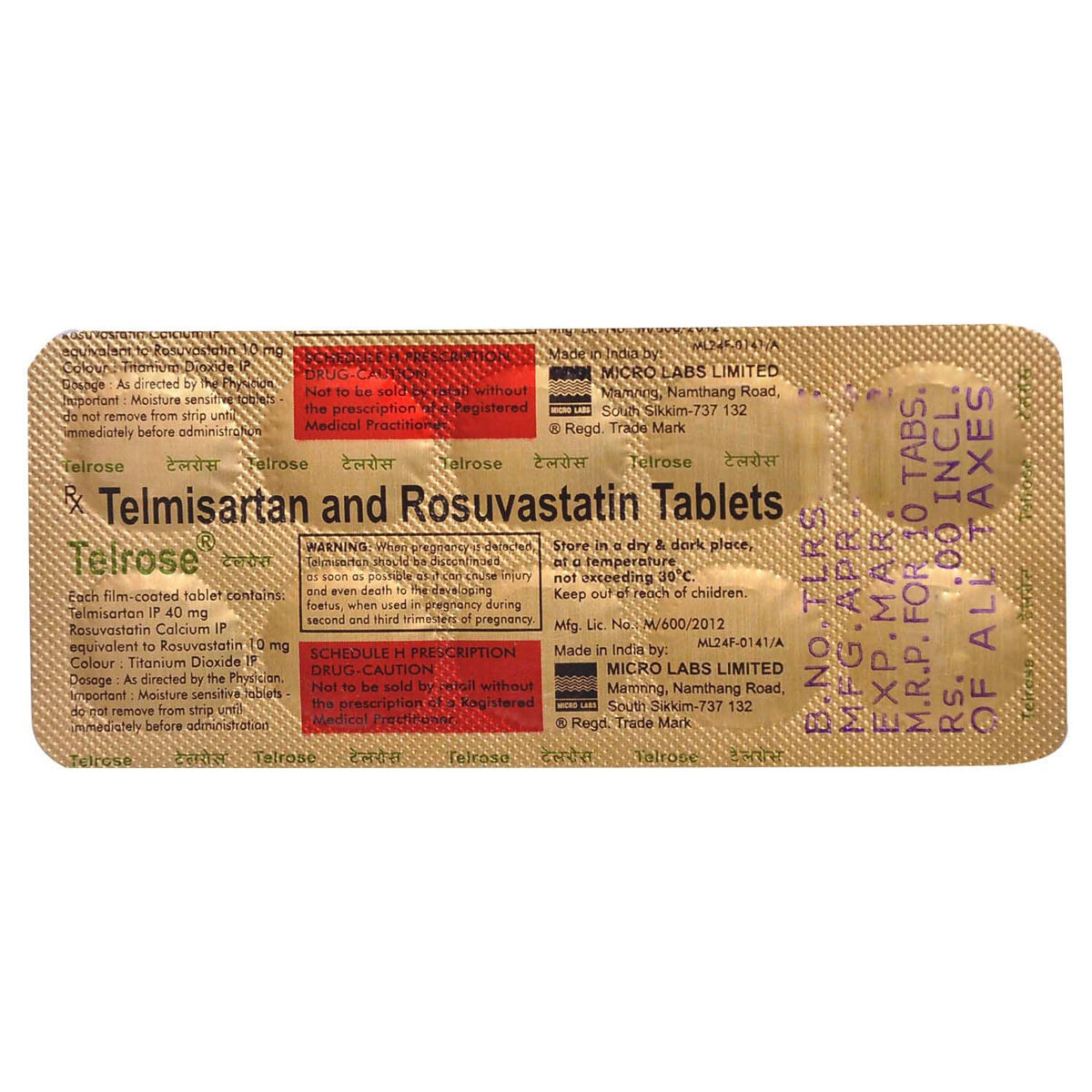 Telrose Tablet 10's Price, Uses, Side Effects, Composition - Apollo ...