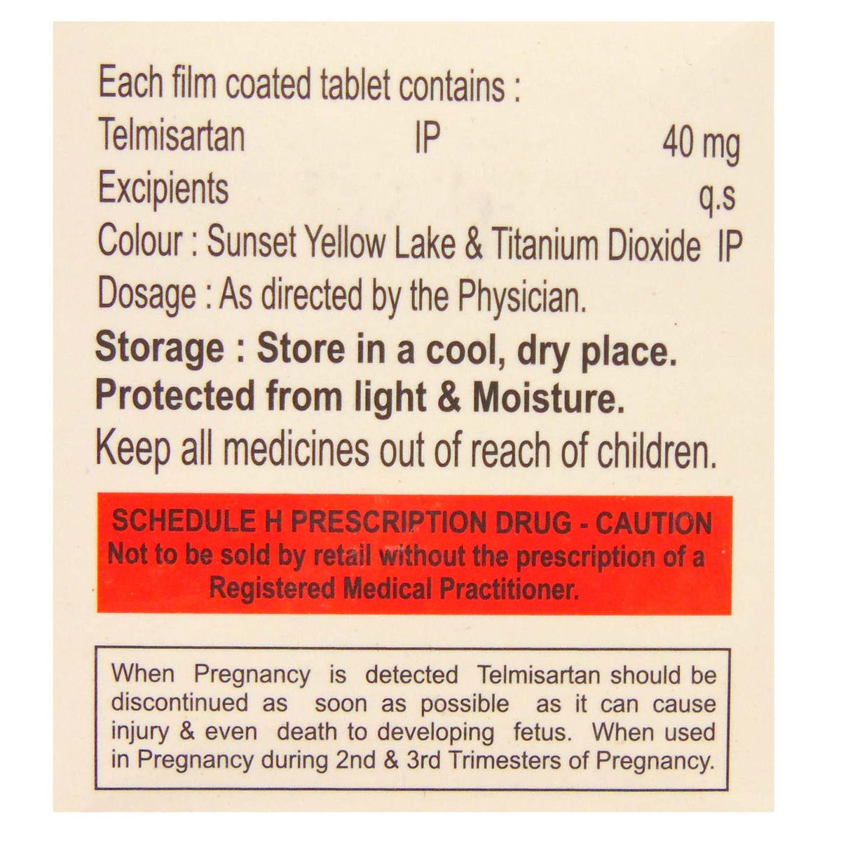 Telzox 40 Tablet 10's Price, Uses, Side Effects, Composition - Apollo ...