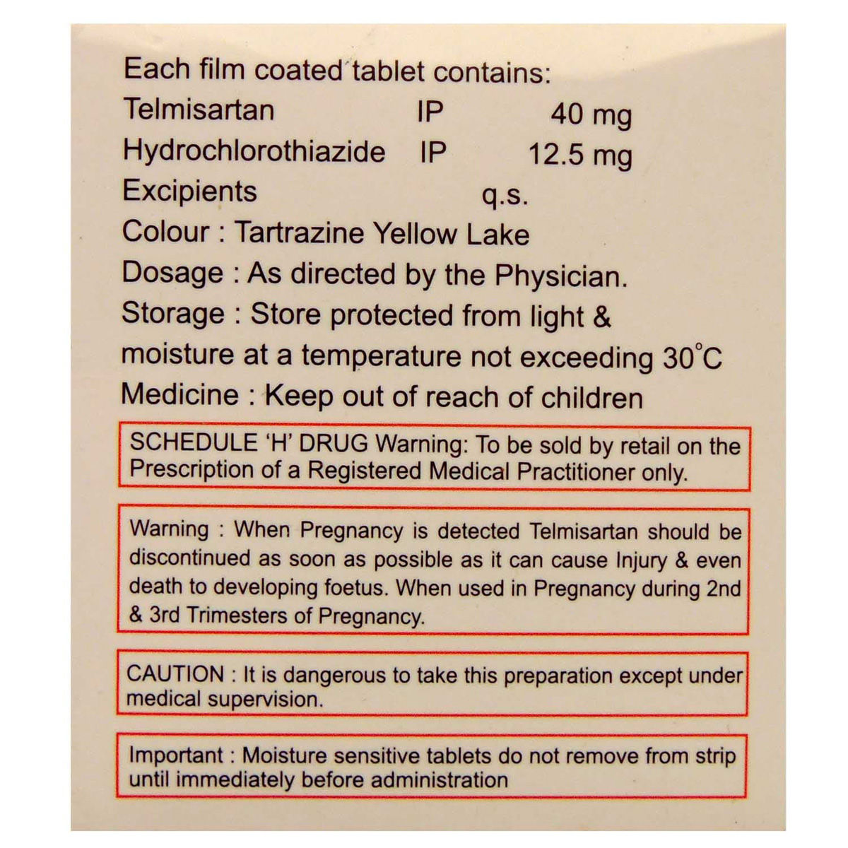 Telzox-H Tablet | Uses, Side Effects, Price | Apollo Pharmacy