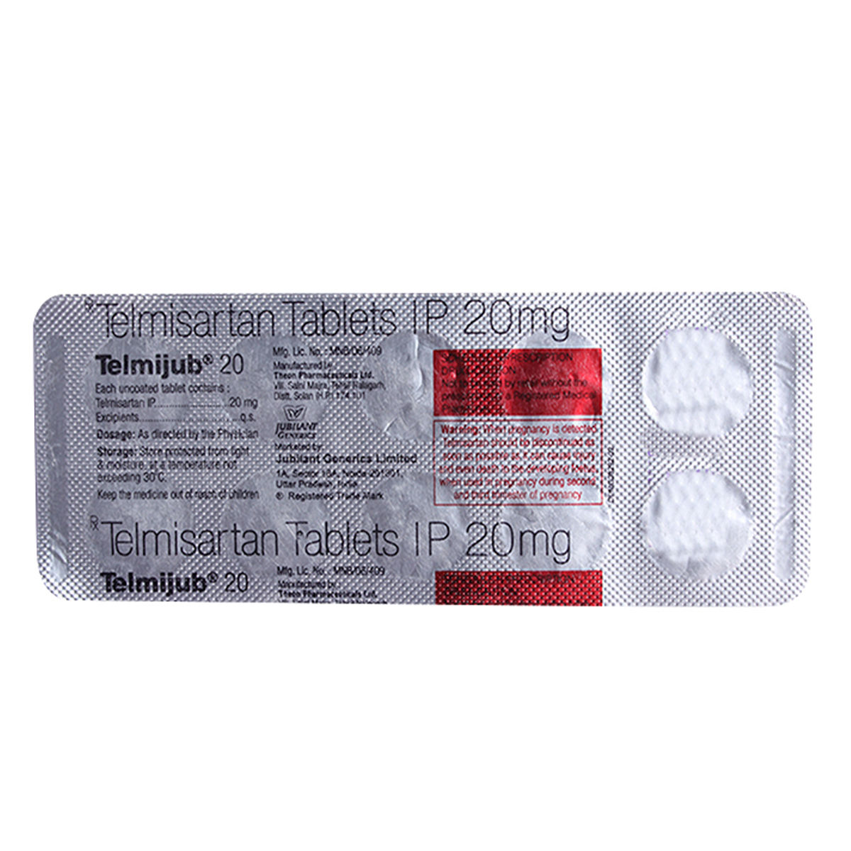 TELMIJUB 20MG TABLET Price, Uses, Side Effects, Composition - Apollo ...