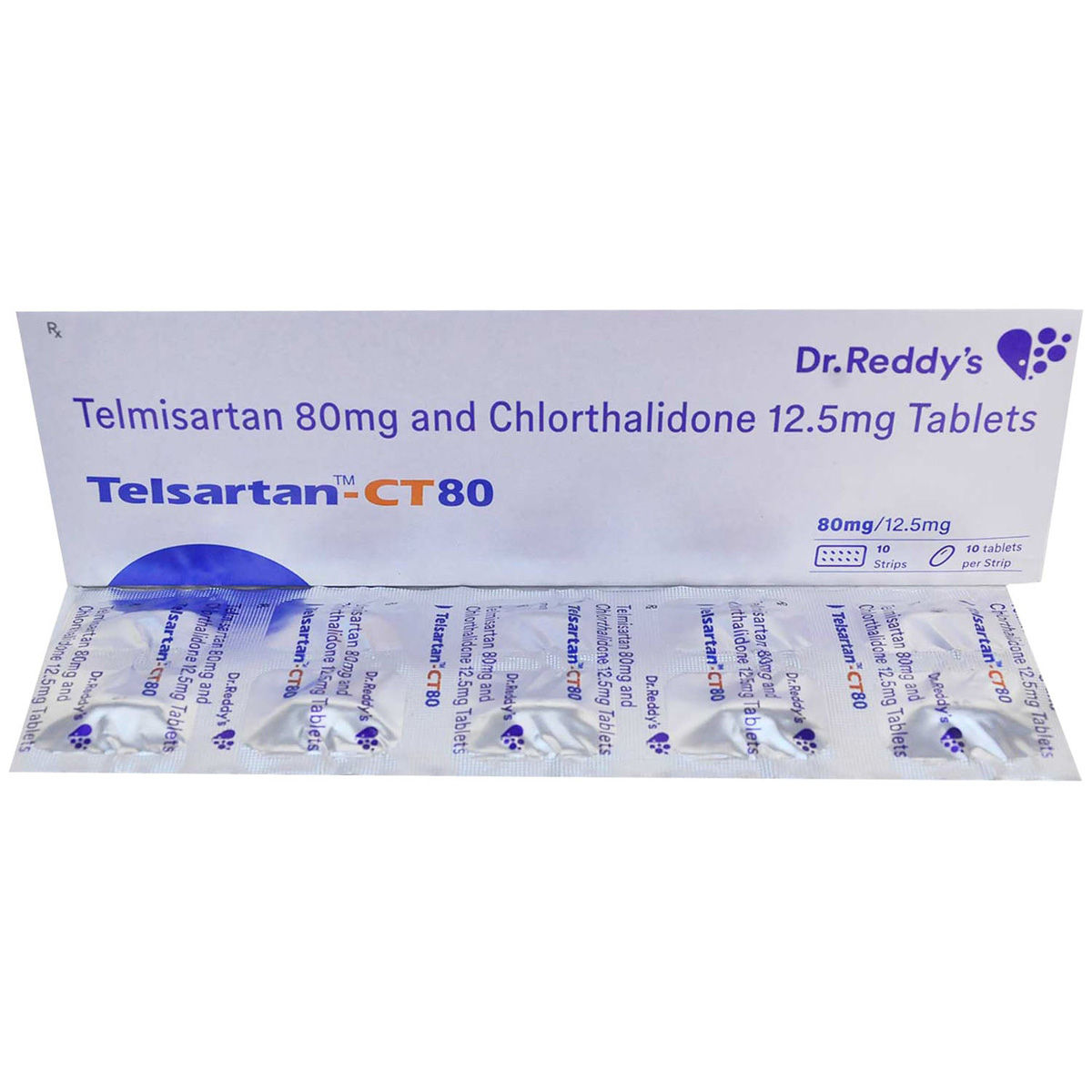 Telsartan-CT 80 Tablet 10's Price, Uses, Side Effects, Composition ...