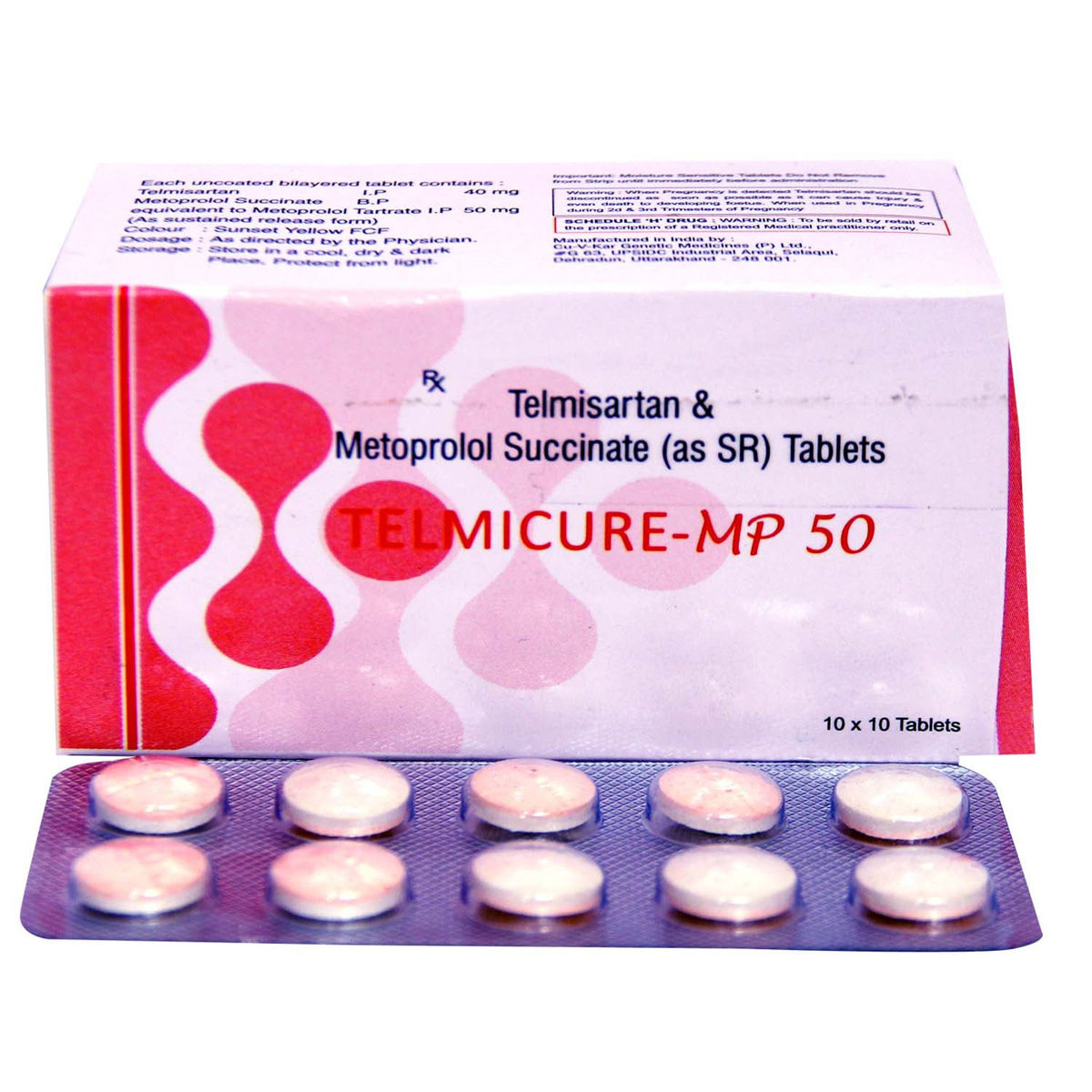 TELMICURE MP 50MG TABLET | Uses, Side Effects, Price | Apollo Pharmacy