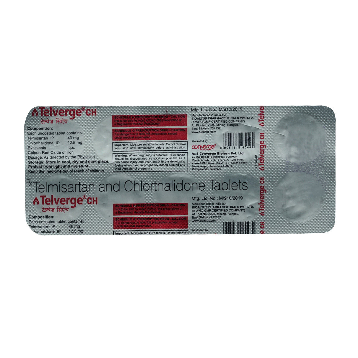 Telverge CH Tablet | Uses, Side Effects, Price | Apollo Pharmacy