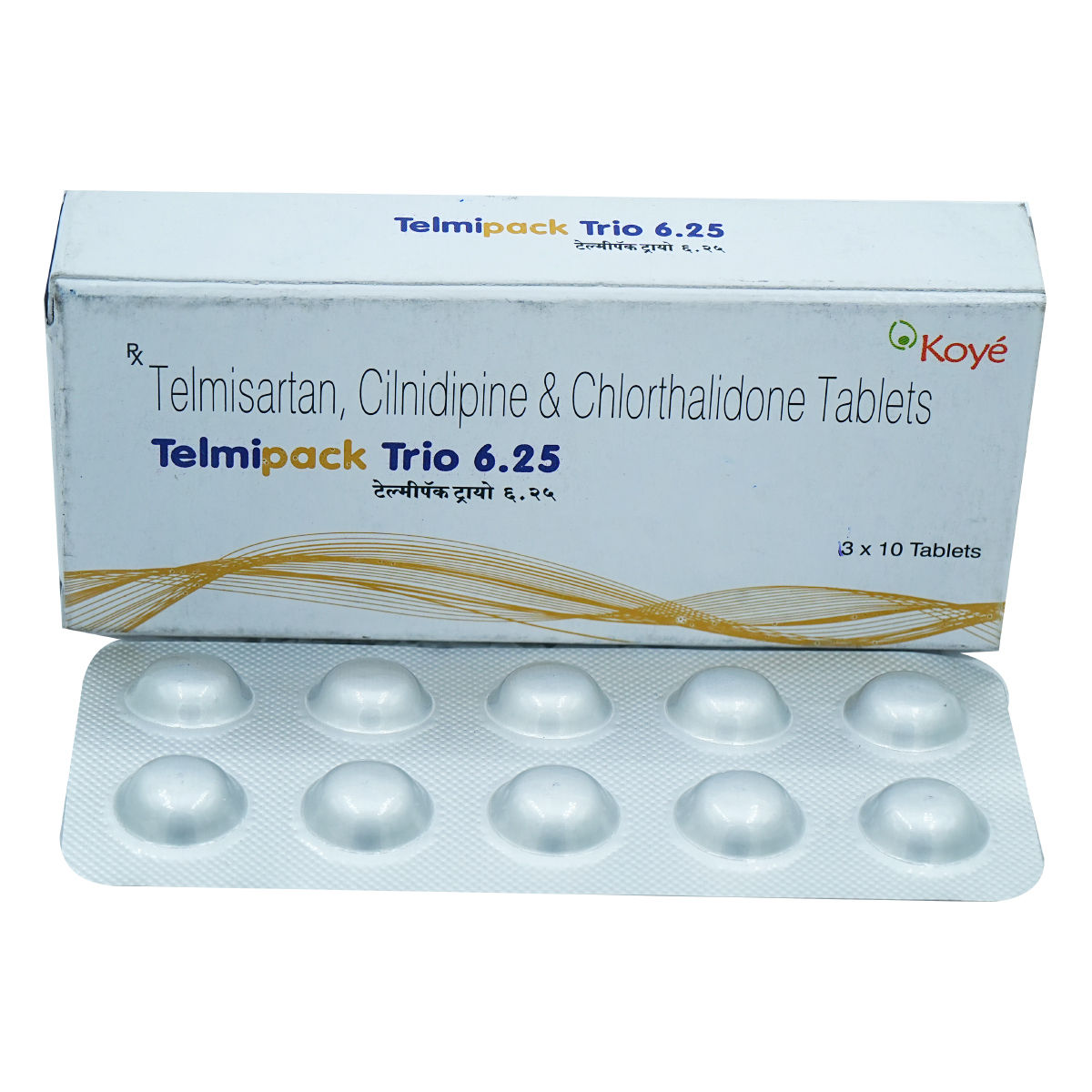 Telmipack Trio 6.25 Tablet 10's Price, Uses, Side Effects, Composition ...