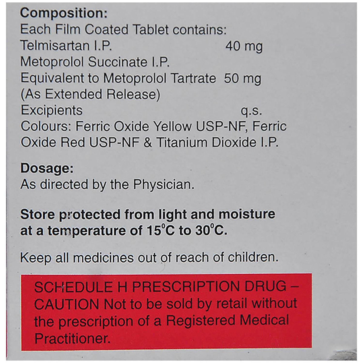 Telma-Beta 50 Tablet | Uses, Side Effects, Price | Apollo Pharmacy