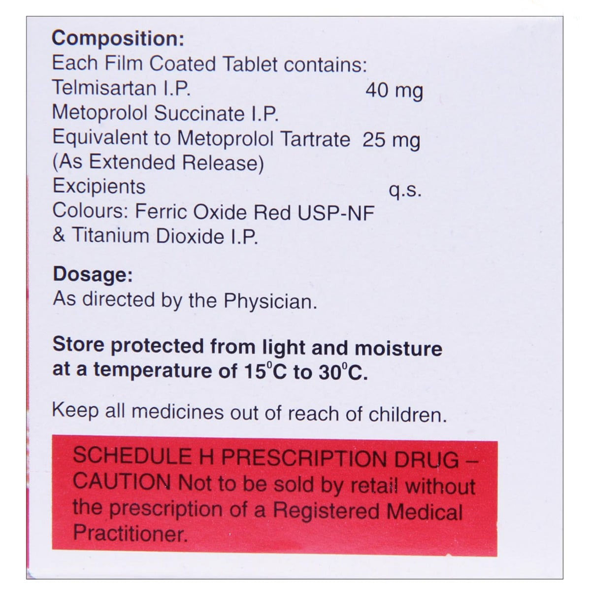 Telma-Beta 25 Tablet | Uses, Side Effects, Price | Apollo Pharmacy