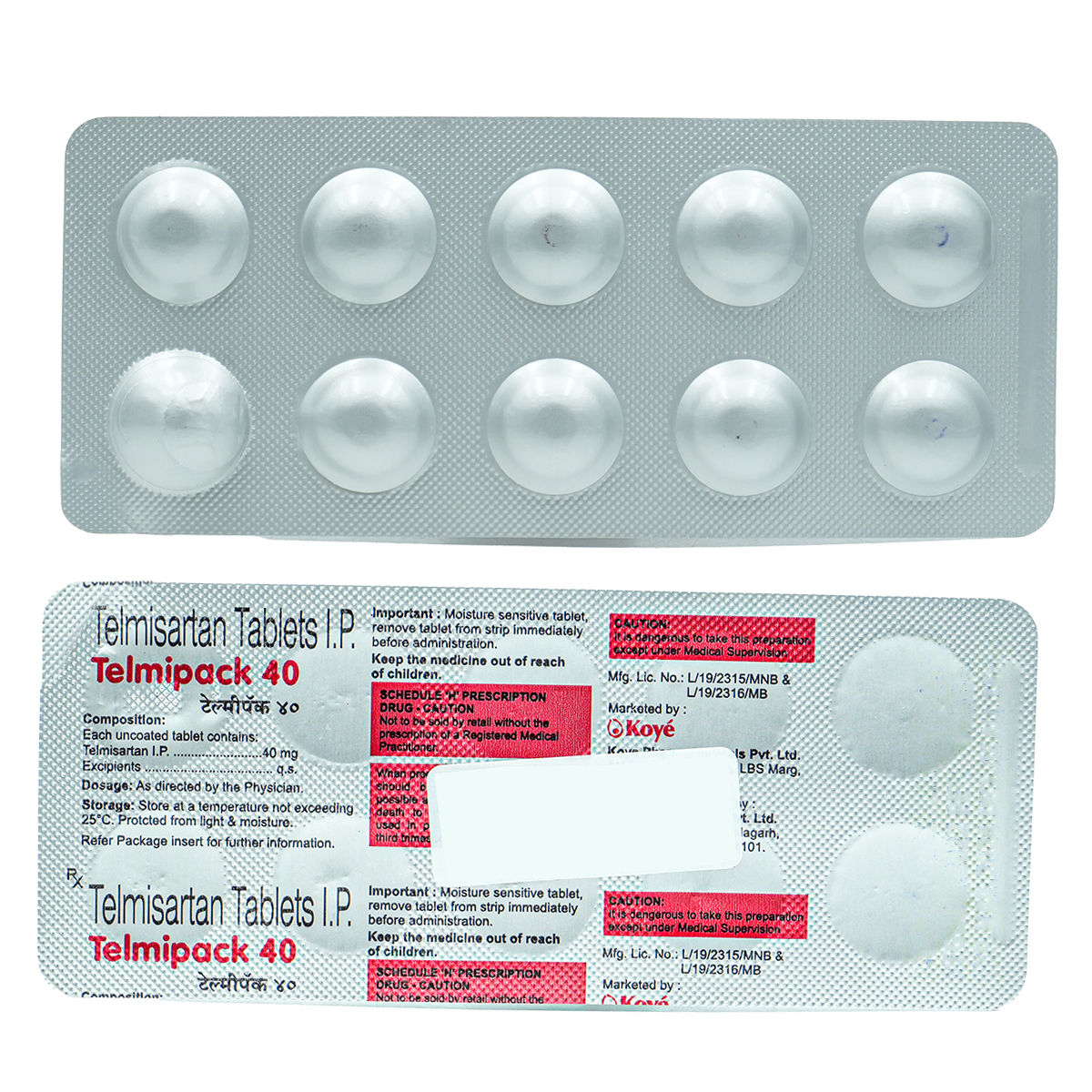 Telmipack 40mg Tablet | Uses, Side Effects, Price | Apollo Pharmacy