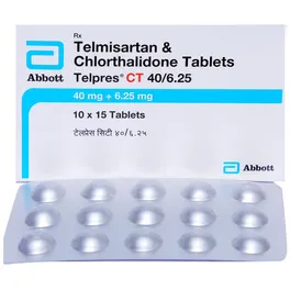 Telpres CT 40/6.25 Tablet | Uses, Side Effects, Price | Apollo Pharmacy