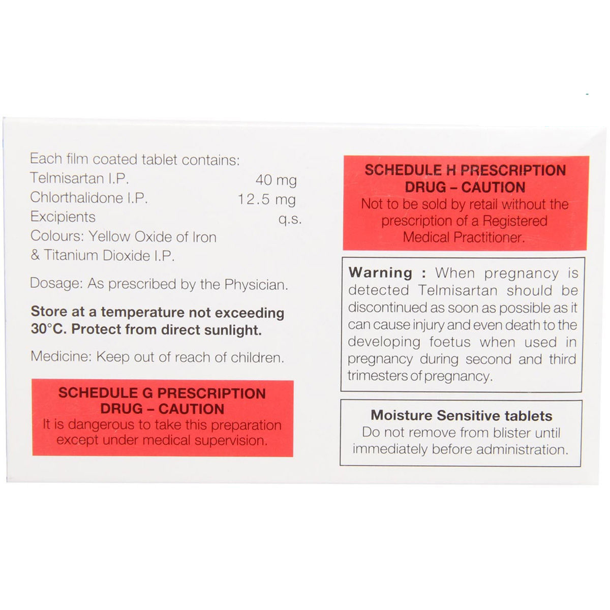 Telpres CT 40/12.5 Tablet 15's Price, Uses, Side Effects, Composition ...