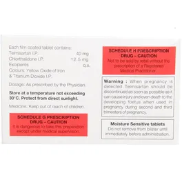 Telpres CT 40/12.5 Tablet | Uses, Side Effects, Price | Apollo Pharmacy