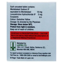 Telekast-L Tablet | Uses, Side Effects, Price | Apollo Pharmacy