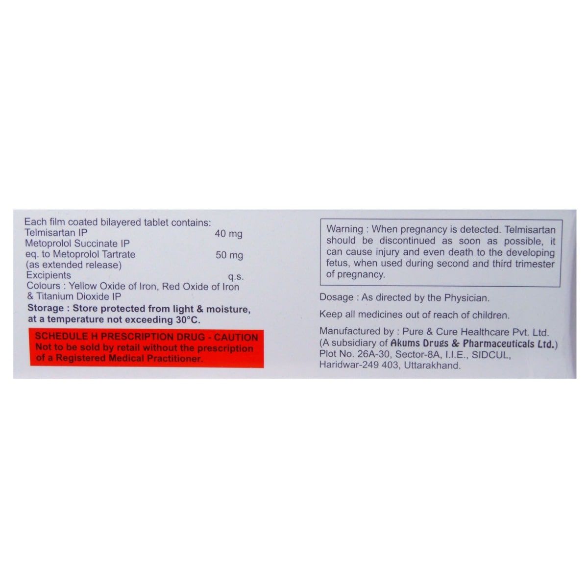 Teldawn Beta 40/50 Tablet 10's Price, Uses, Side Effects, Composition ...