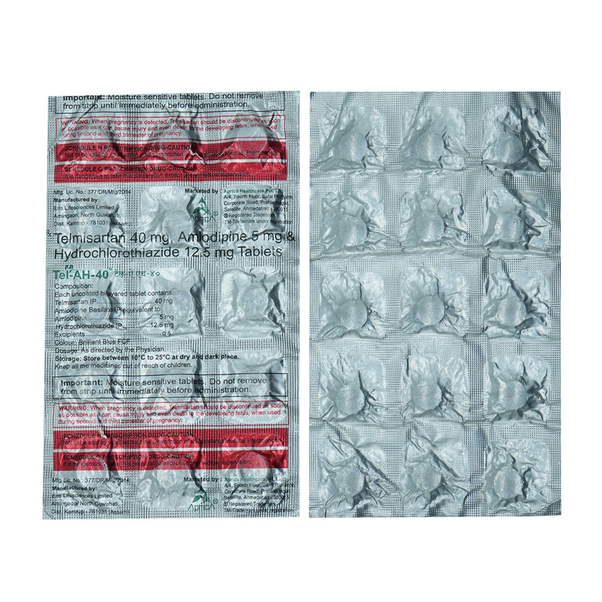 Tel-AH 40 Tablet 15's Price, Uses, Side Effects, Composition - Apollo ...