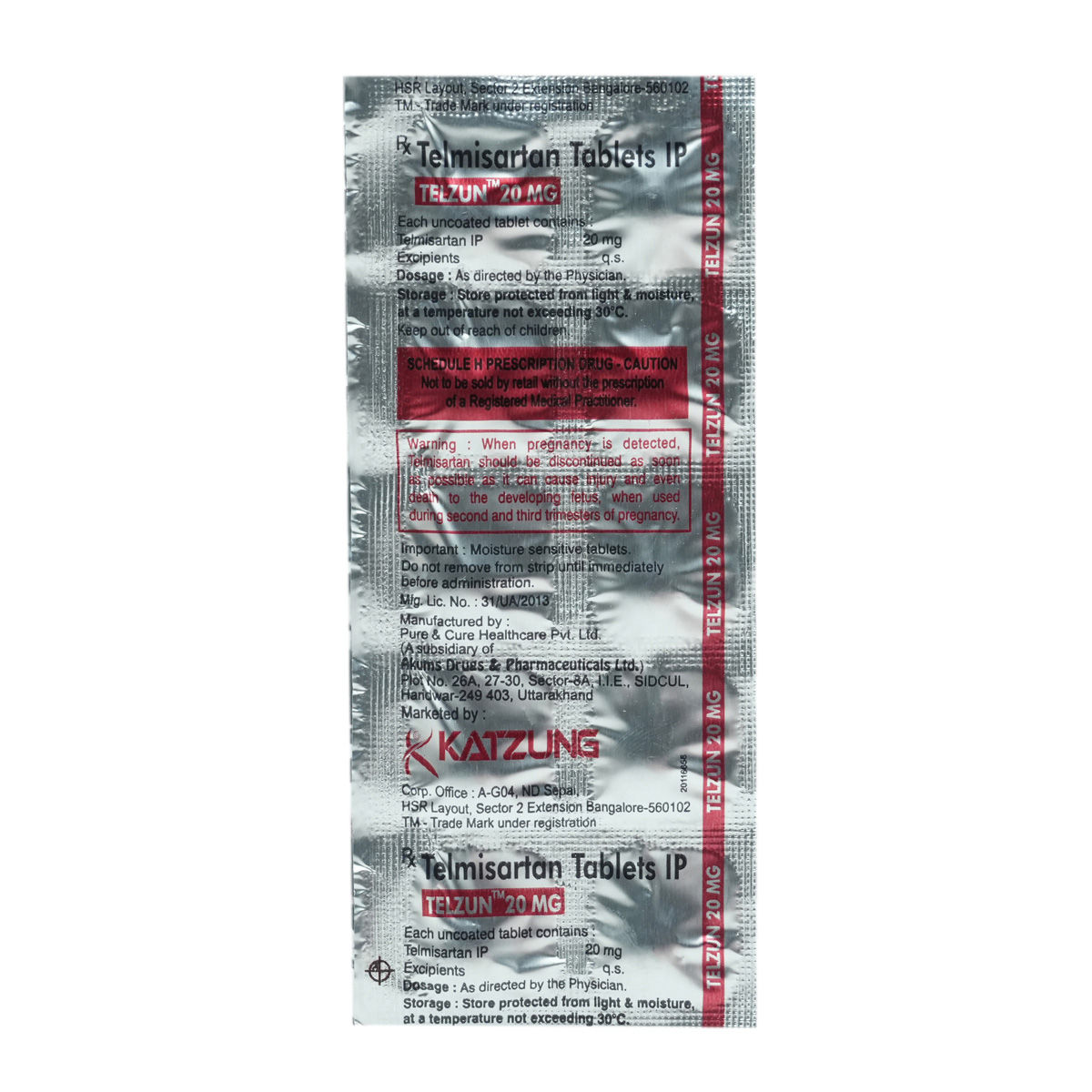 Telzun 20 mg Tablet 10's Price, Uses, Side Effects, Composition ...