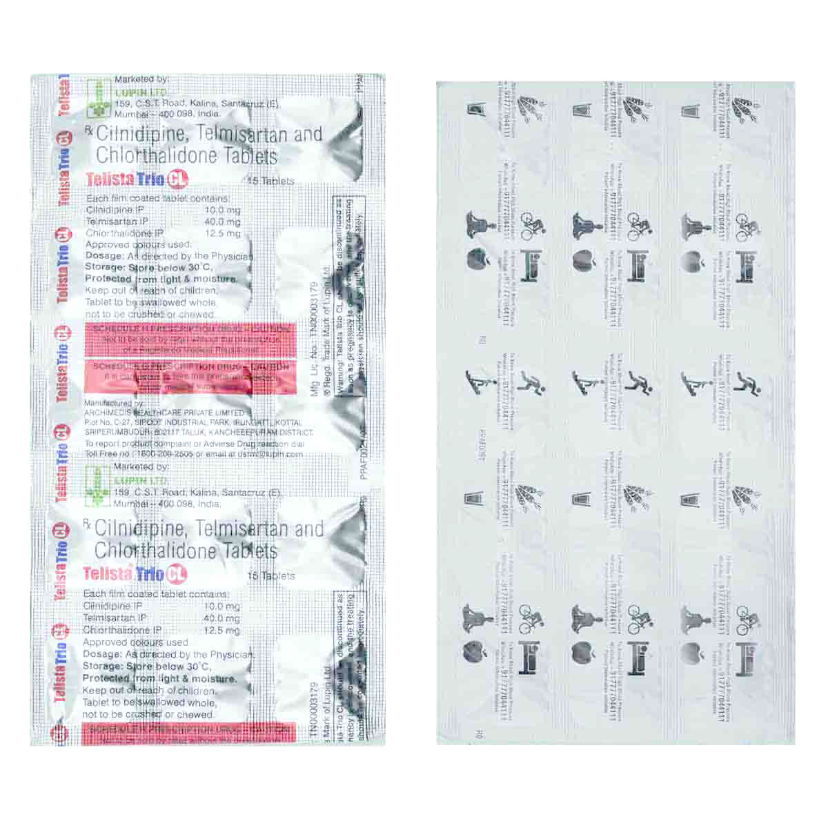 Telista Trio CL Tablet | Uses, Side Effects, Price | Apollo Pharmacy