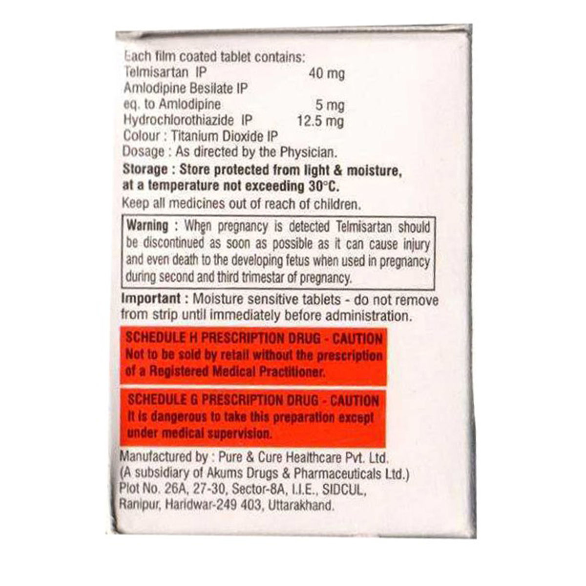 Telcure AMH Tablet 15's Price, Uses, Side Effects, Composition - Apollo ...