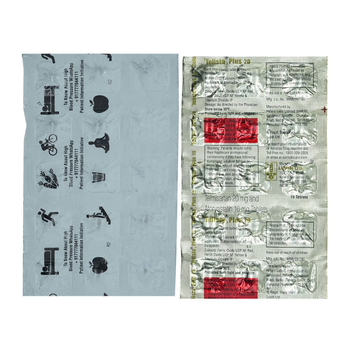 Telista Plus 20 Tablet 15's Price, Uses, Side Effects, Composition ...