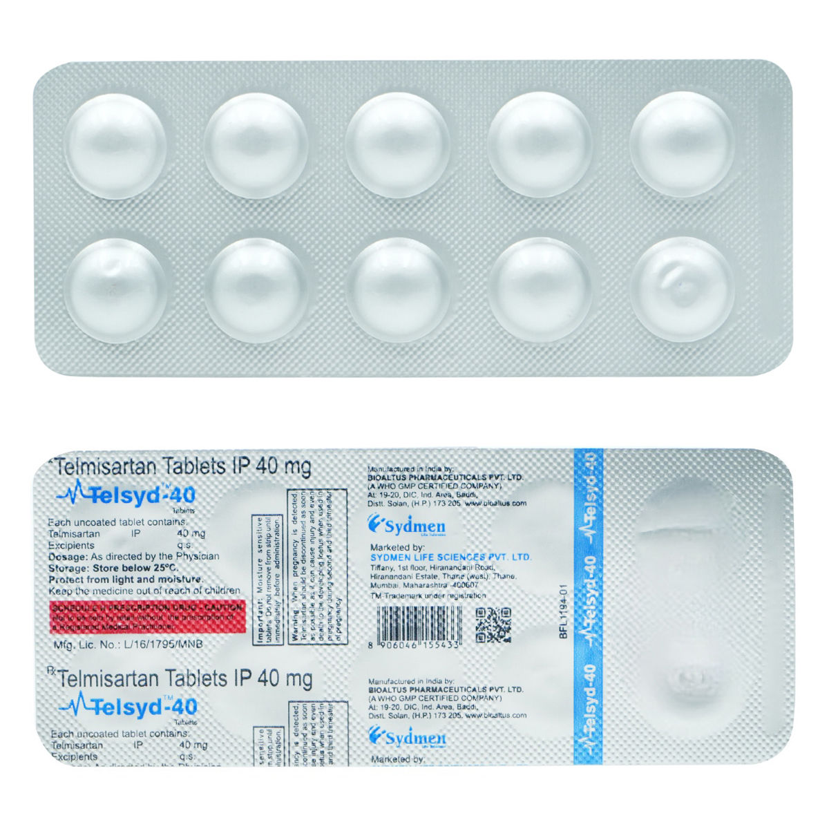 Telsyd-40 Tablet | Uses, Side Effects, Price | Apollo Pharmacy