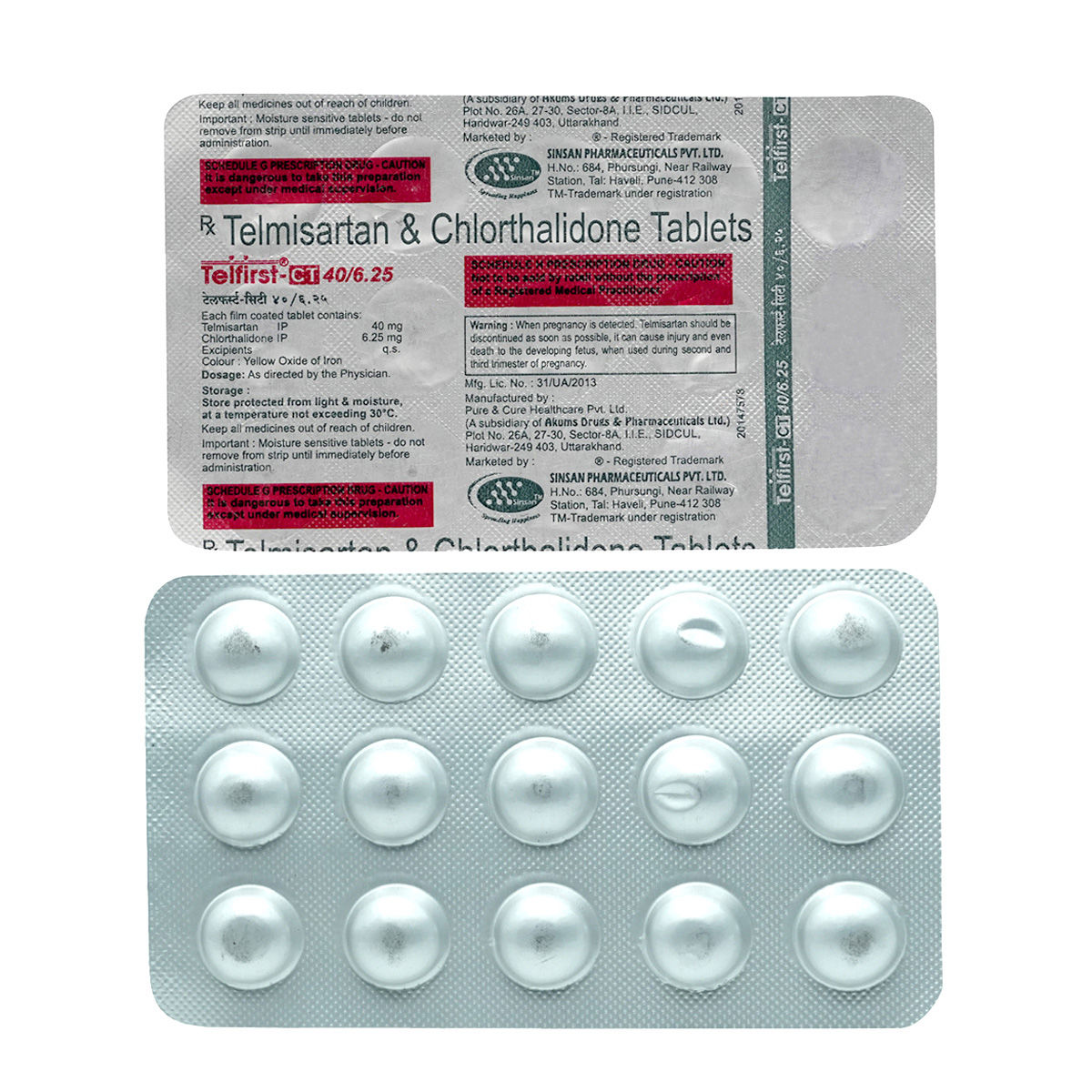 Telfirst-CT 40/6.25 Tablet | Uses, Side Effects, Price | Apollo Pharmacy