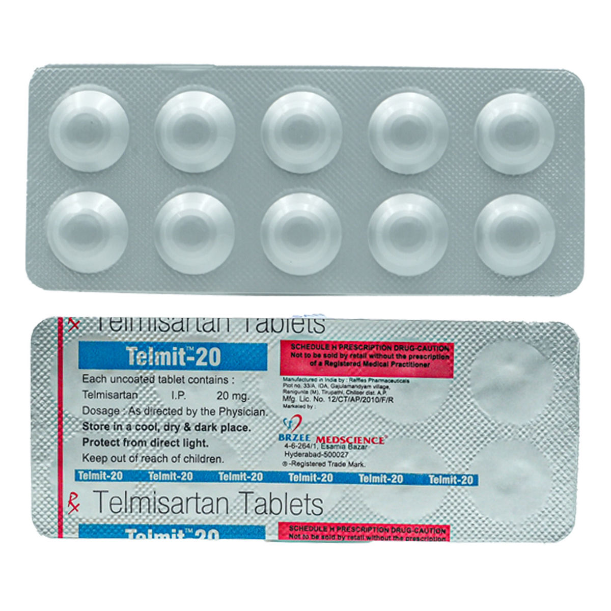 Telmit-20 Tablet | Uses, Side Effects, Price | Apollo Pharmacy
