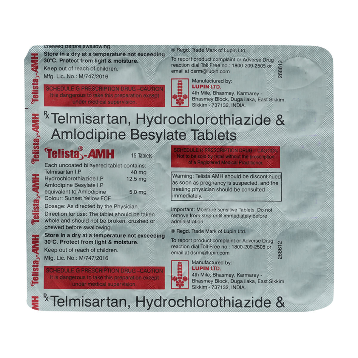 Telista AMH Tablet | Uses, Side Effects, Price | Apollo Pharmacy