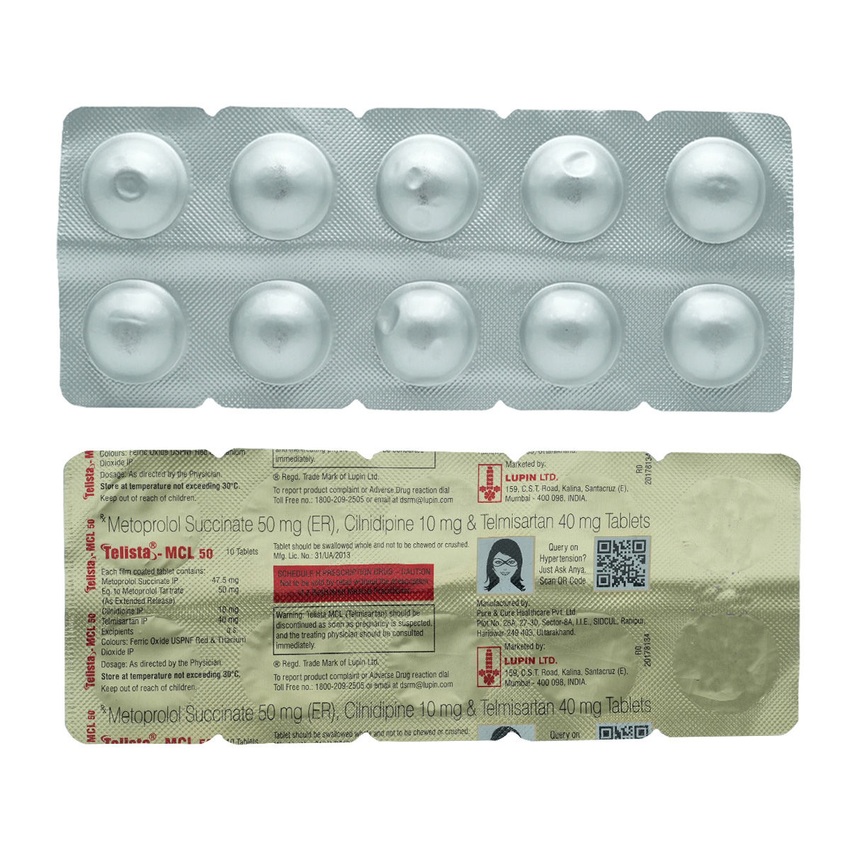 Telista-MCL 50 Tablet | Uses, Side Effects, Price | Apollo Pharmacy