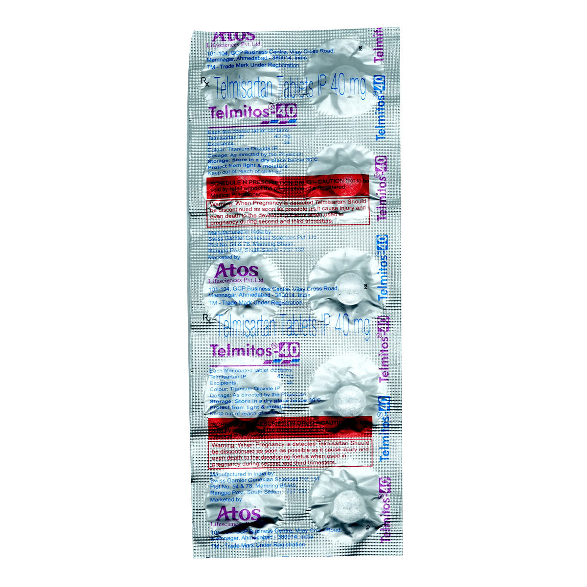 Telmitos-40 Tablet | Uses, Side Effects, Price | Apollo Pharmacy