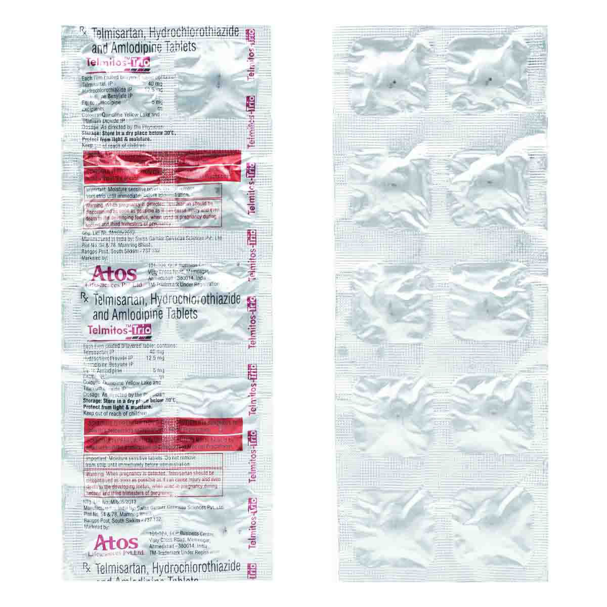 Telmitos-Trio 40/12.5/5 Tablet | Uses, Side Effects, Price | Apollo ...