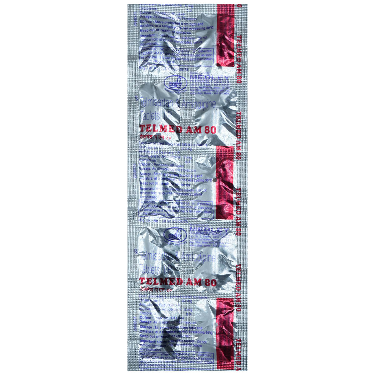 Telmed AM 80 Tablet | Uses, Side Effects, Price | Apollo Pharmacy