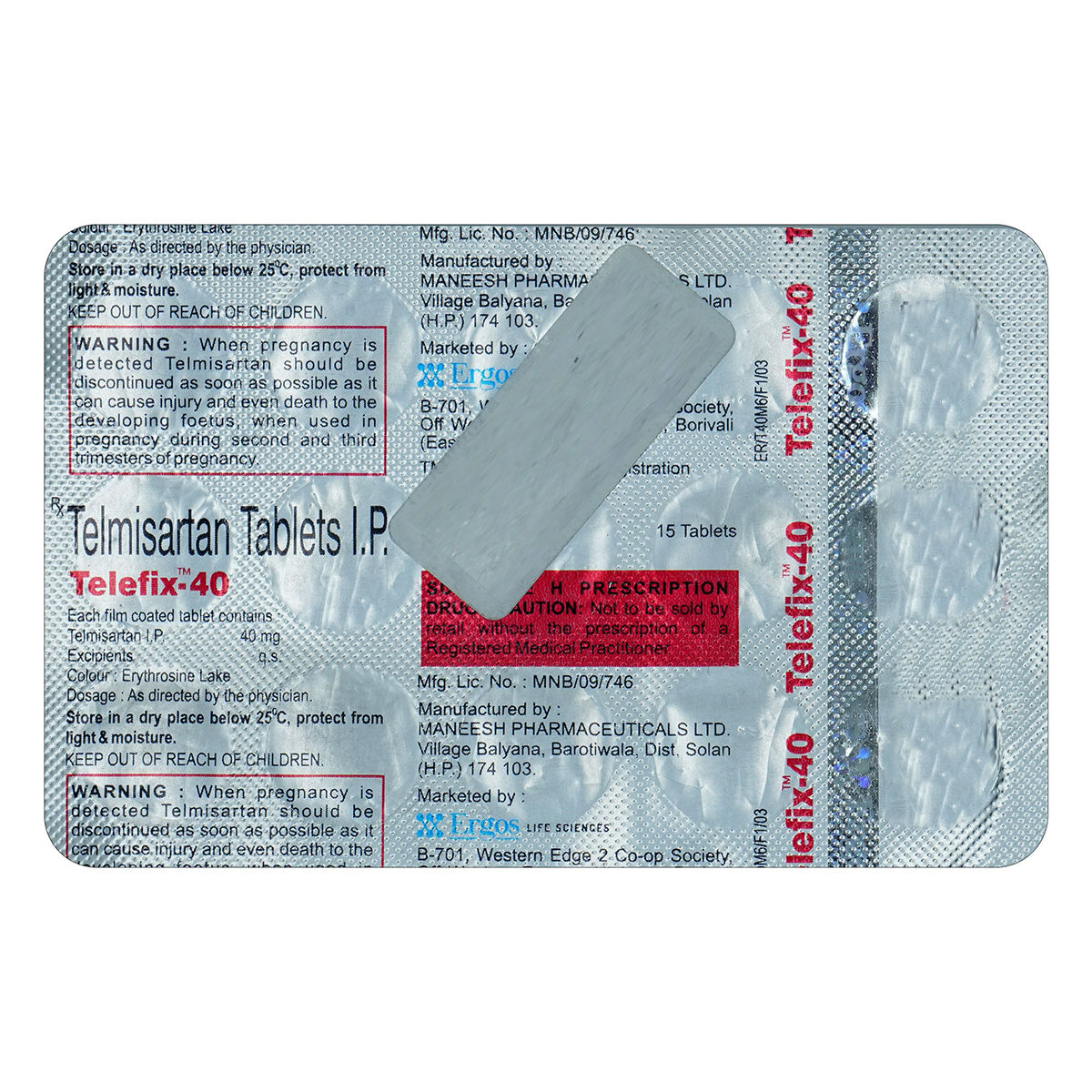 Telefix 40 mg Tablet | Uses, Side Effects, Price | Apollo Pharmacy