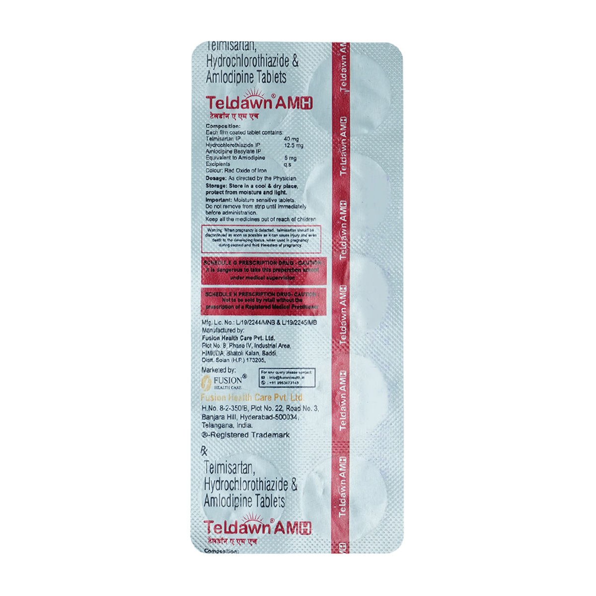 Teldawn AMH 40/12.5/5 Tablet | Uses, Side Effects, Price | Apollo Pharmacy