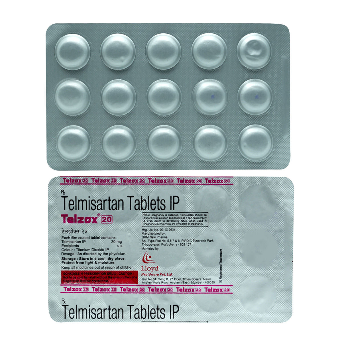 Telzox 20 Tablet 15's Price, Uses, Side Effects, Composition - Apollo ...